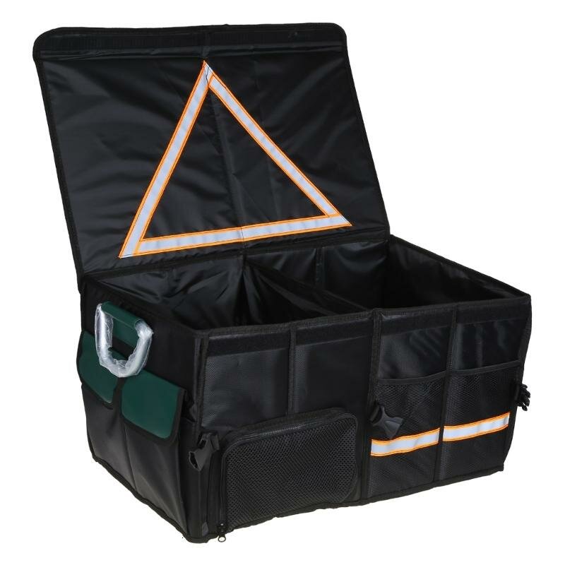 Автомобильный ящик для хранения универсальный водонепроницаемый, черный зеленый