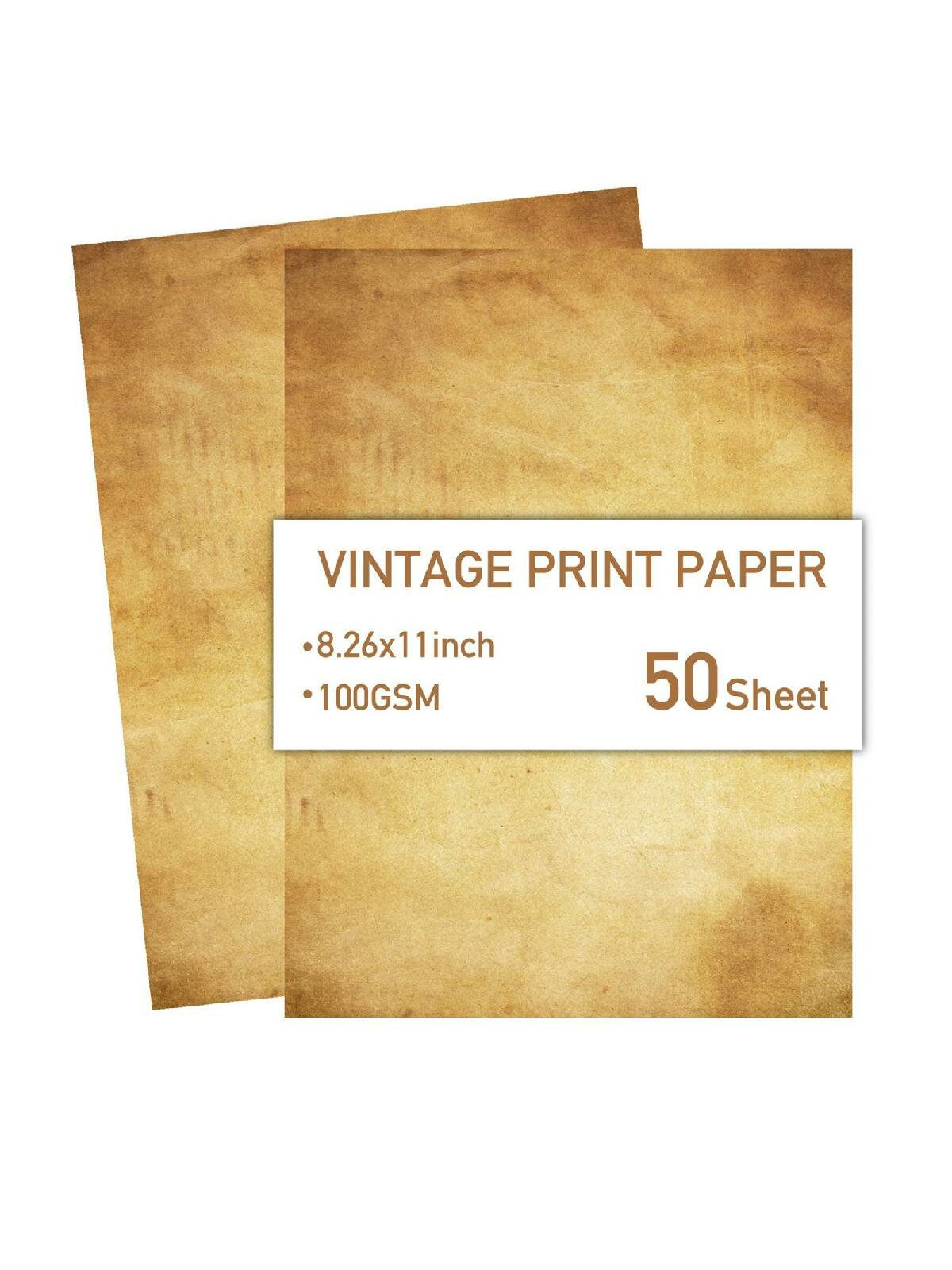 50 Листов Бумаги Для Писем Формата А4 Ретро-Писчая Бумага Двусторонняя Бумага Для Принтера