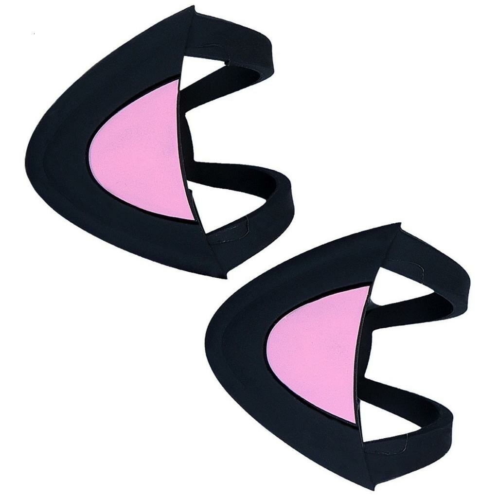 Кошачьи ушки для наушников из силикона, Черный