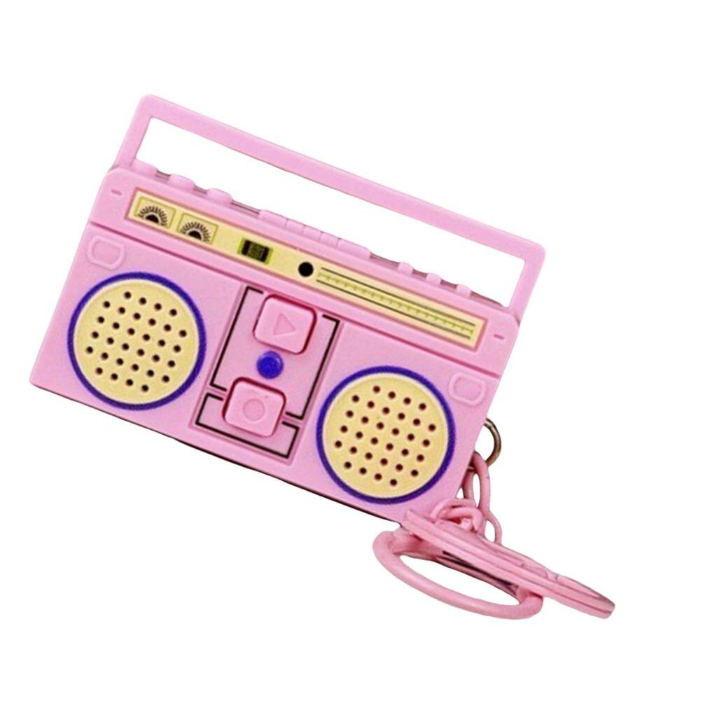 Мини-диктофон на брелоке, розовый цвет