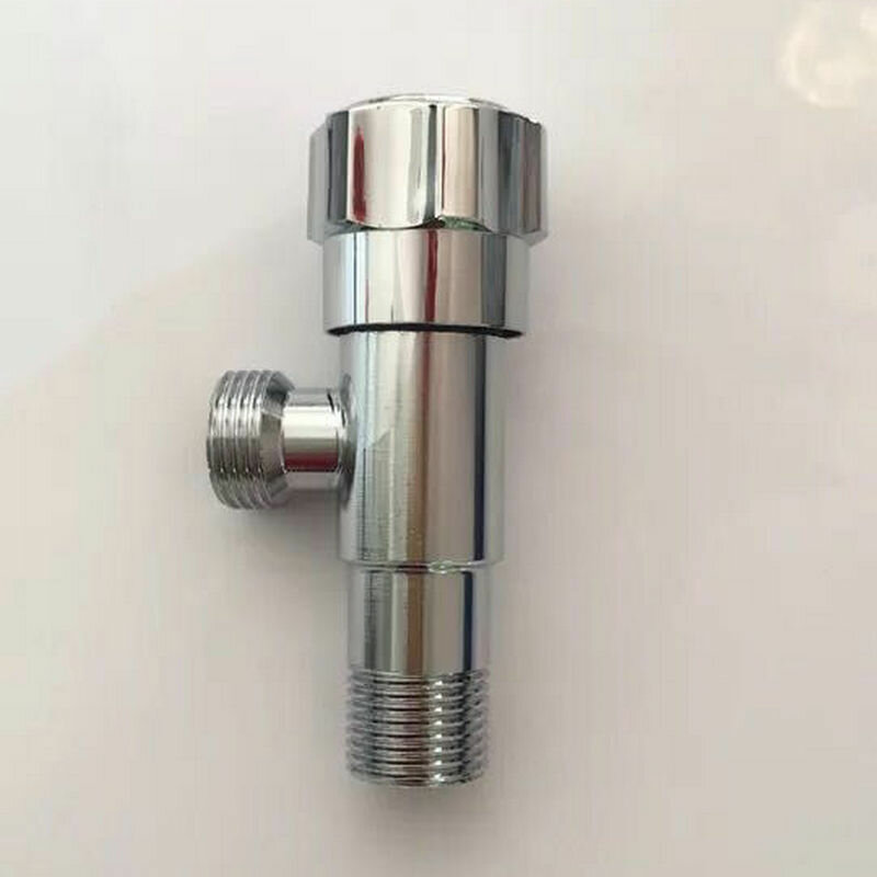 Оптовая продажа углового клапана из нержавеющей стали 304, взрывозащищенный, для ванной, красный и синий колесный треугольный клапан, горячий и холодный, большой поток, запорный клапан