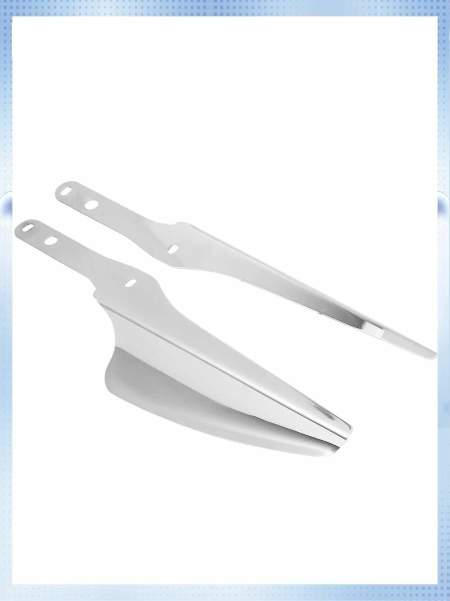 T7Ветрозащитные дефлекторы с креплением на переднюю вилку мотоцикла Обтекатель лобового стекла совместим Touring Road 1995-2021 (серебристый)