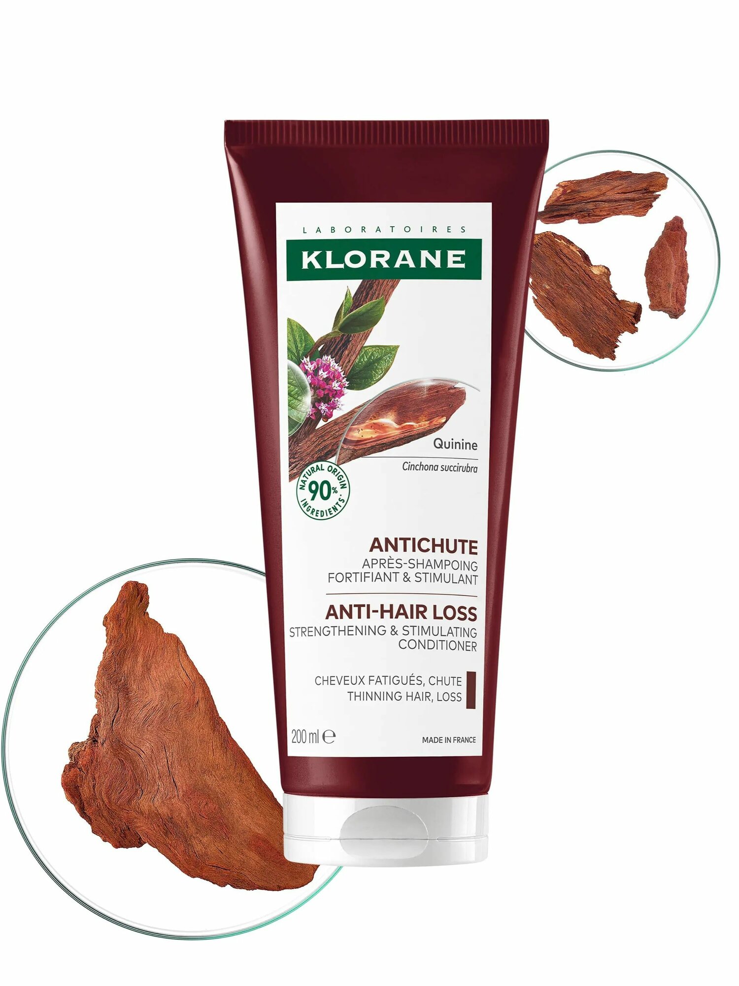 Клоран Кондиционер с экстрактом Хинина и Эдельвейса, 200 мл (Klorane Apres-shampooing Quinine)