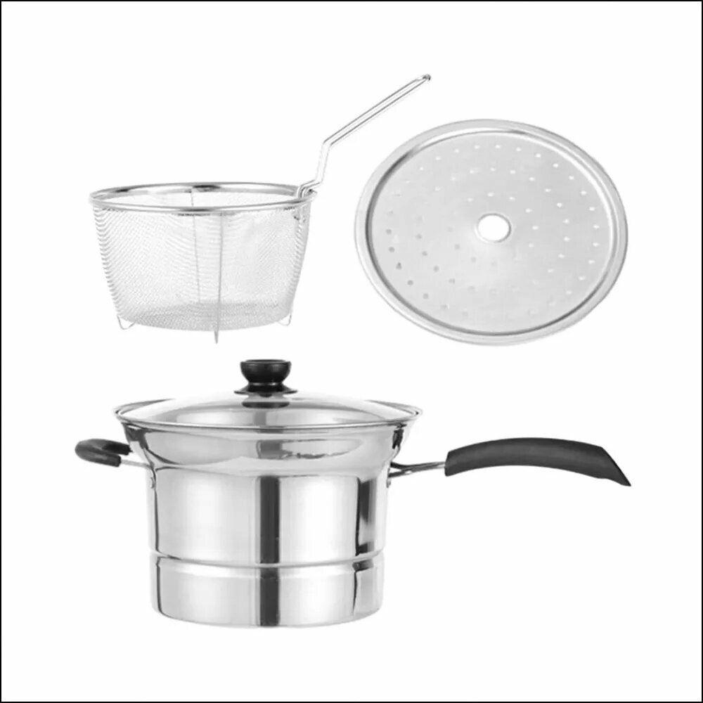 Фритюрница из нержавеющей стали с корзиной для фритюрницы необязательный#