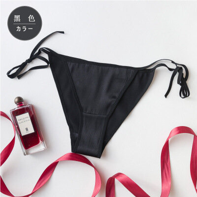 Шелковые трусики Tangge для женщин, соблазнительные, из шелка тутового дерева, сексуальные стринги, низкая талия, треугольные трусики