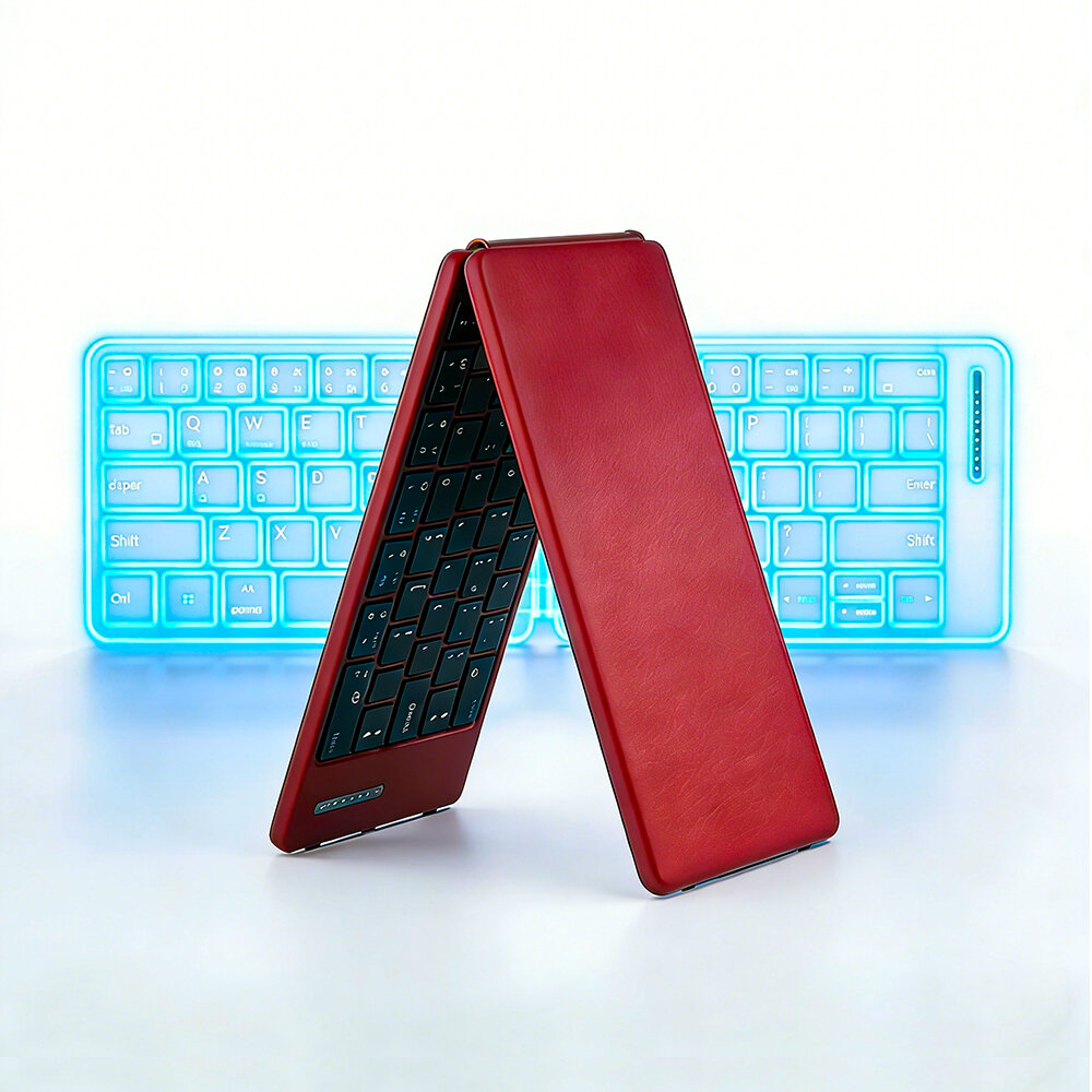 Портативная клавиатура, 78 клавиш, для нескольких устройств, с тачпадом, нескользящая