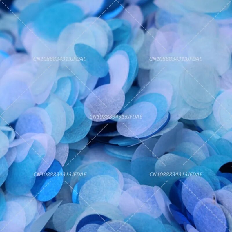 Бумажное конфетти MOONBIFFY 1.5 см разных цветов 14, 20G