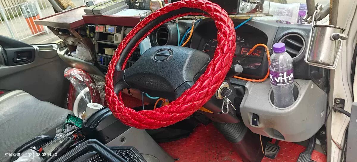 Чехол на руль JDM Hong Kong 45 см для грузовиков Isuzu, Hino, Mitsubishi, а также для грузовых автомобилей и легковых