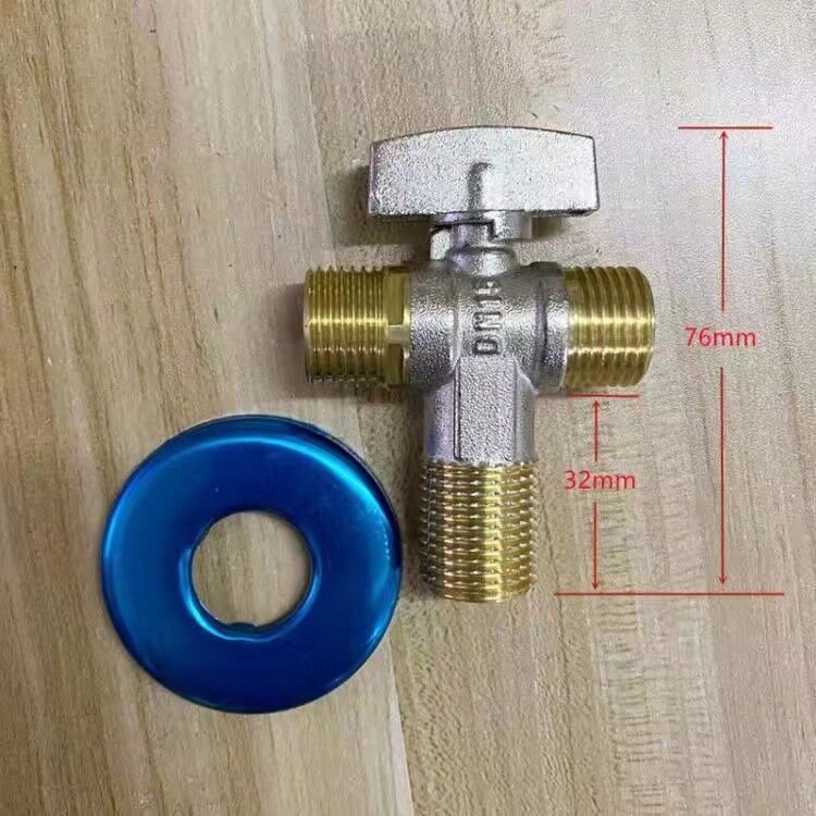 Шаровой клапан с высоким потоком для бытового газового водонагревателя, настенный угловой клапан для котла, горячий и холодный шаровой клапан 1/2" 3/4" впускной клапан