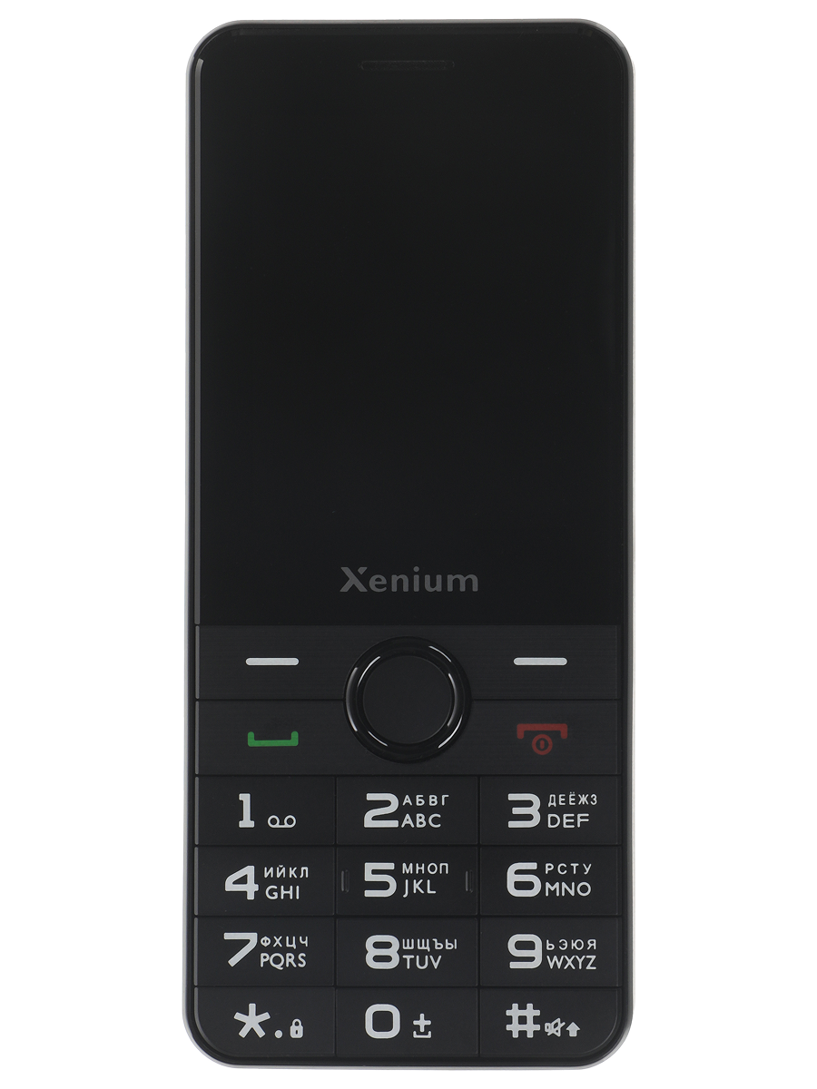 Мобильный телефон XENIUM X240 черный 2Sim 2.4" TFT 240x320 Nuc 0.3Mpix