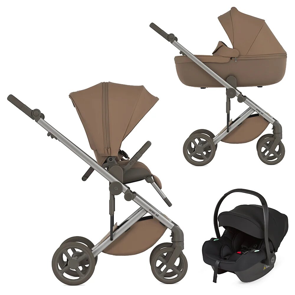 Детская коляска 3в1 Anex Eli, цвет Woody (Древесный)
