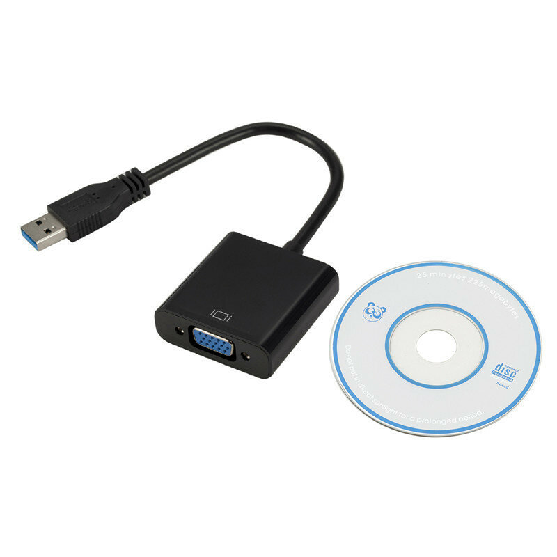USB-VGA конвертер, проводной экран для компьютера, проектор, внешняя графическая карта, расширитель USB 3.0, кабель USB 3.0 в VGA