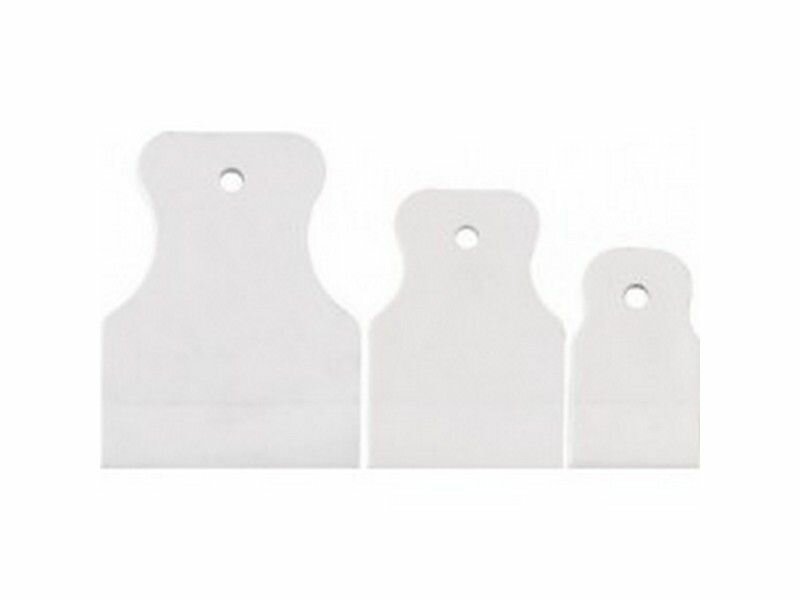 Шпатель резиновый 100мм белый декор (375)