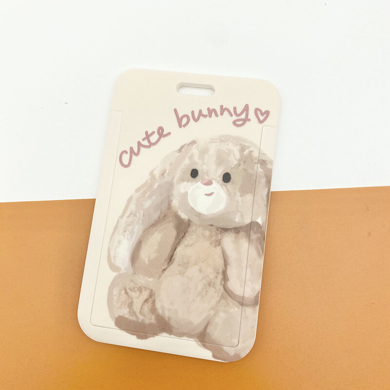 Милый держатель для карт, держатель для студенческих карт, держатель для карт питания, держатель для пропусков, заводской бейдж, выдвижной брелок, антипотеря