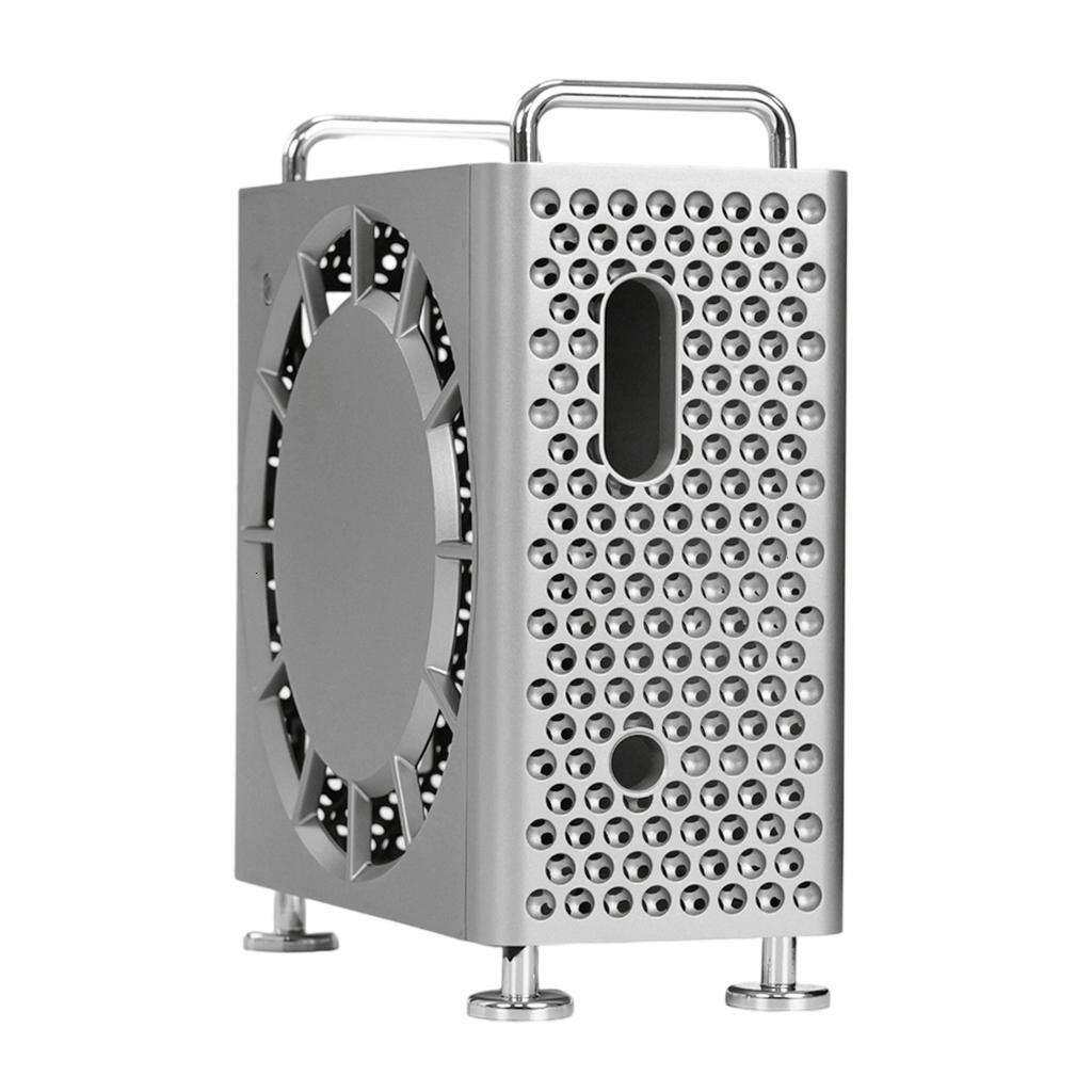 Металлическая стойка для мини-компьютера с отводом тепла, Серебро