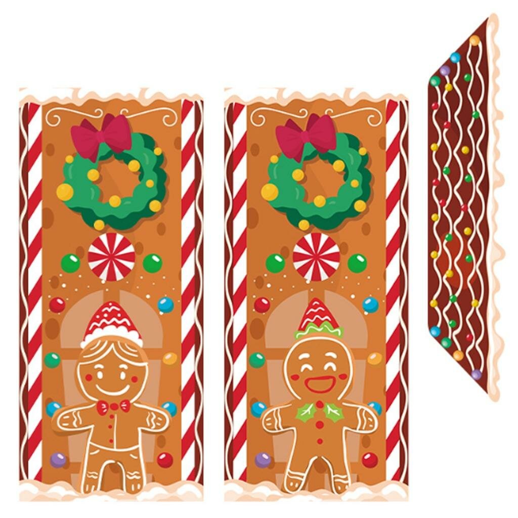 Дверное украшение в виде домика из имбирного пряника, B1