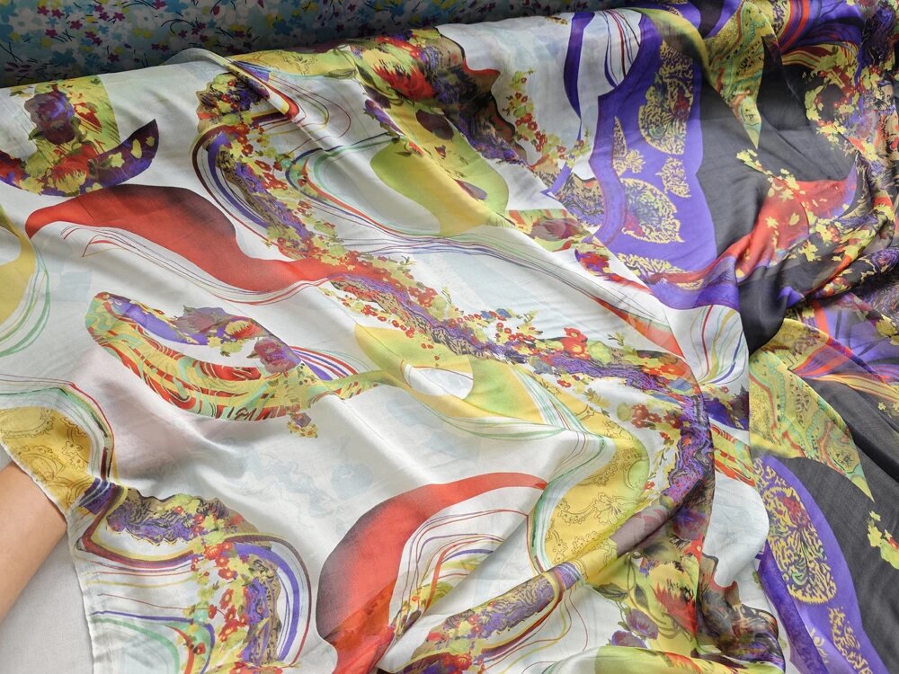 Шелковая шифоновая марля Haweii 100% шелк 1,35 м