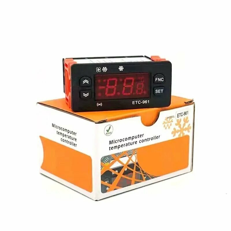 Микроконтроллер Elitech ETC-961 для холодильника с 1 датчиком / Микропроцессор для торгового холодильного оборудования