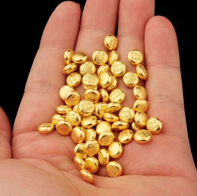 Солидная имитация золота, мини-слиток, золотая пластина, наполнитель для сокровищницы, декор для гостиной, подарок на новоселье, фэн-шуй украшение