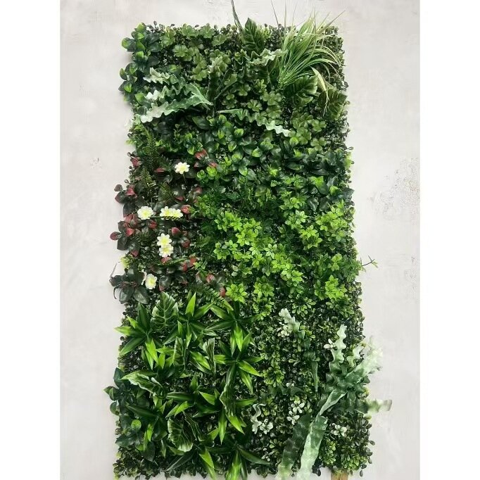 Индивидуальная искусственная зеленая стена из растений, искусственная стена из растений с орхидеями, мианская трава, смешанная трава, декоративный фон из искусственного газона.