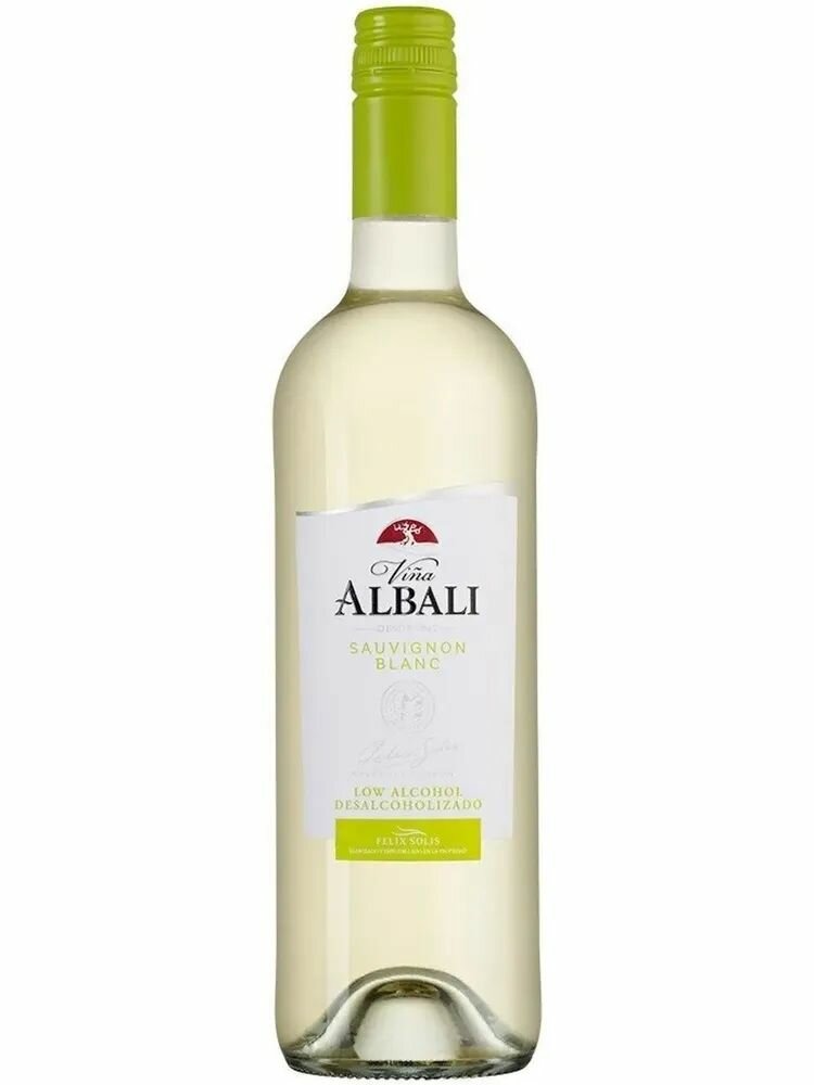 Вино безалк. VINA ALBALI Sauvignon Blanc белое полусухое /стекло/ 0,75л