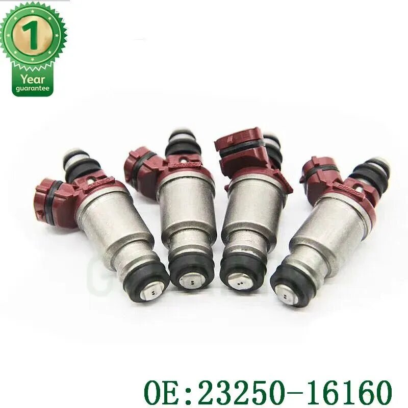 Набор из 4 топливных инжекторных форсунок впрыск топлива 23250-16160 2325016160 для toyota celica corolla 7a-fe top