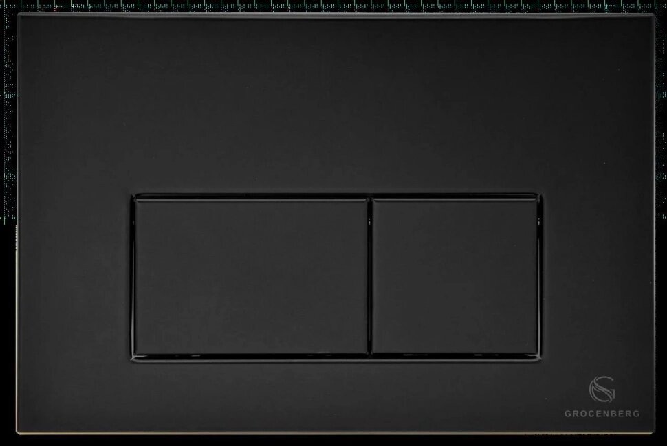 Кнопка смыва для унитаза (металл) GROCENBERG KM3070BL Черный матовый