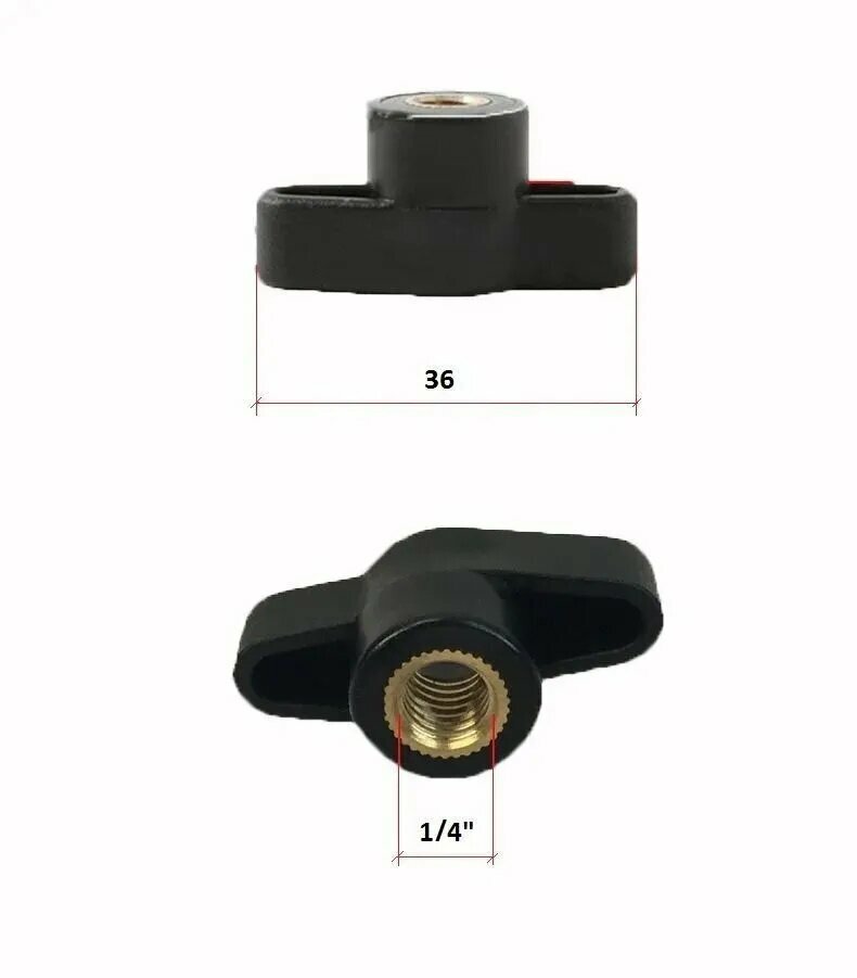Гайка 1/4", 1 шт, 10 г