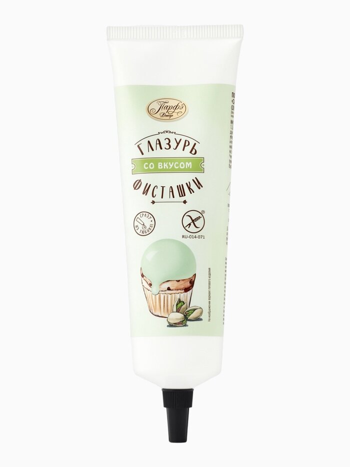 Глазурь сахарная, со вкусом фисташки, 120 г