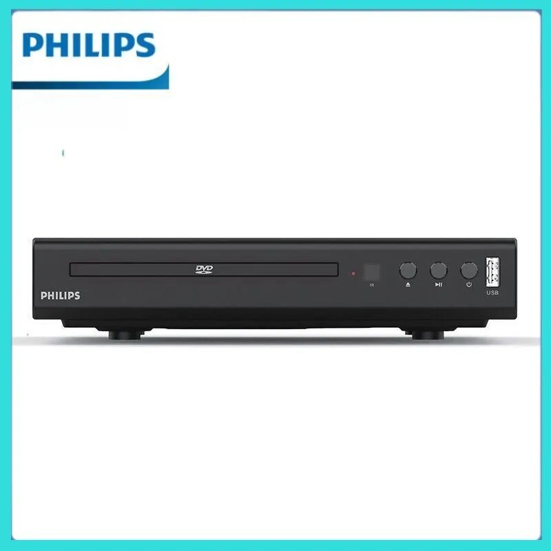 DVD-плеер Philips с беспроводным Bluetooth и аудиоресивер CD 3-в-1 для домашнего использования. TAEP200