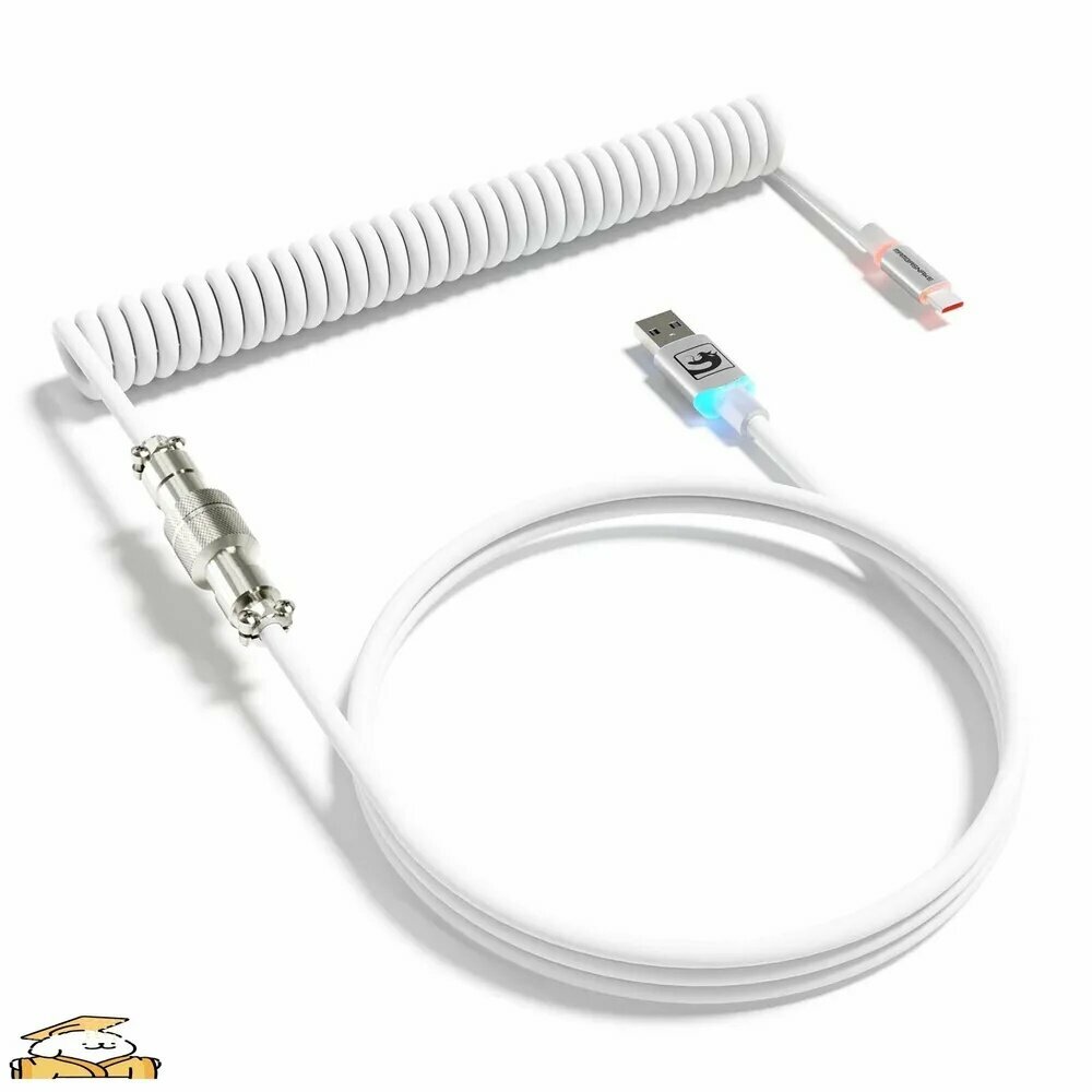 MAMBASNAKE Кабель для компьютерной периферии, 0.5 м, белый