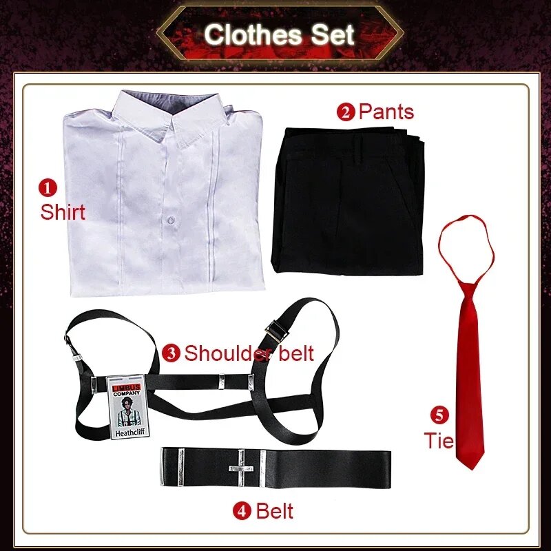 Костюм Game Limbus Company Heathcliff XL, Men clothes set