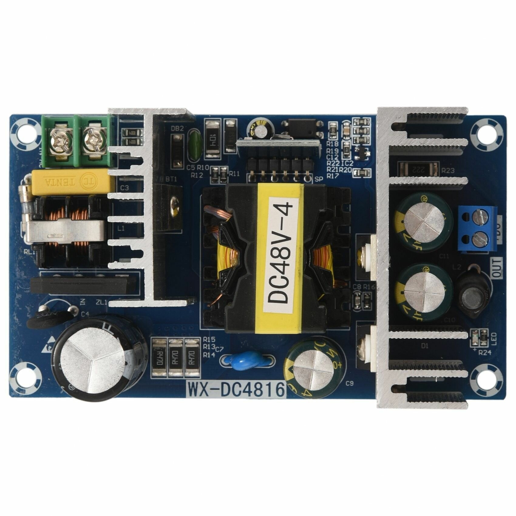 Преобразователь переменного тока 110 В 220 В в постоянный ток 48 В макс 4 А 200 Вт, регулируемый трансформатор, импульсный источник питания