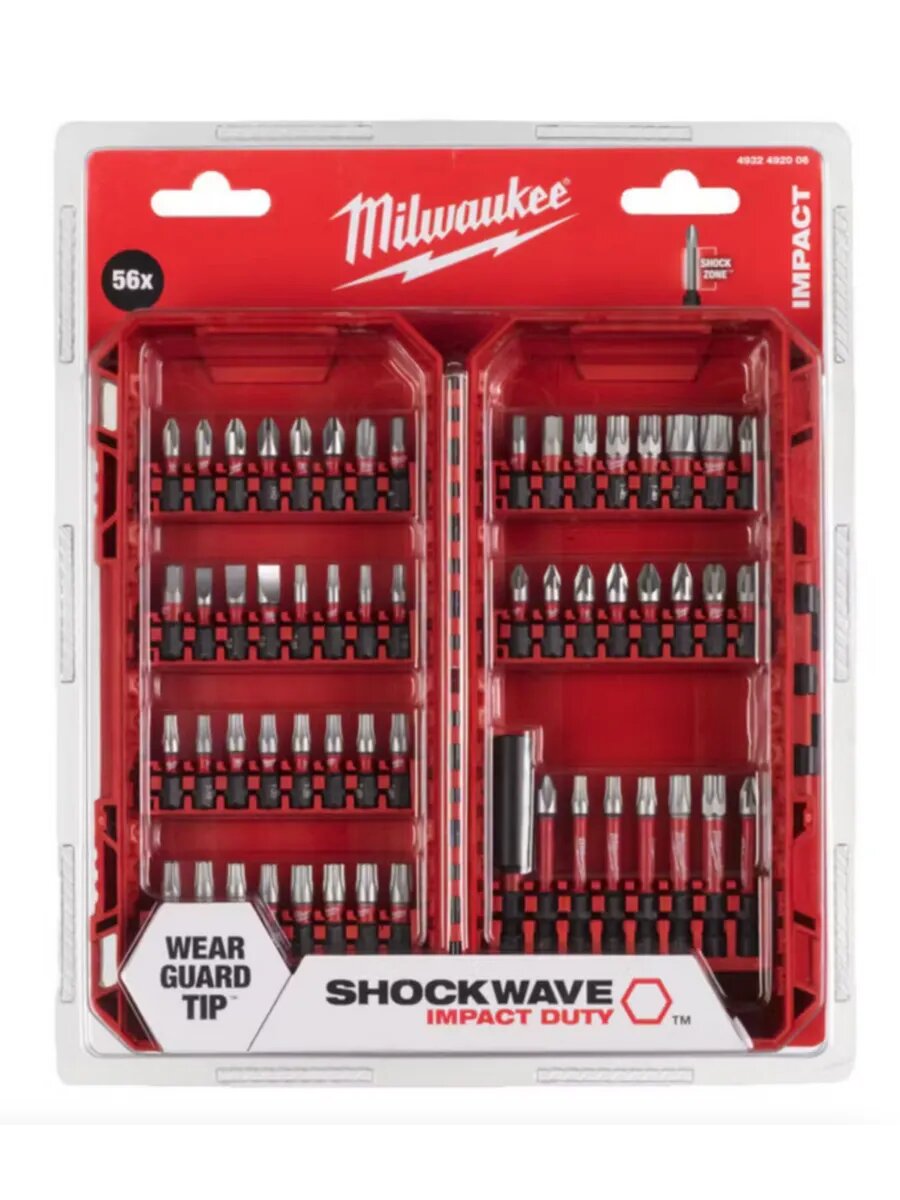 Набор бит ударных Milwaukee SHOCKWAVE IMPACT DUTY (56шт) 4932492006