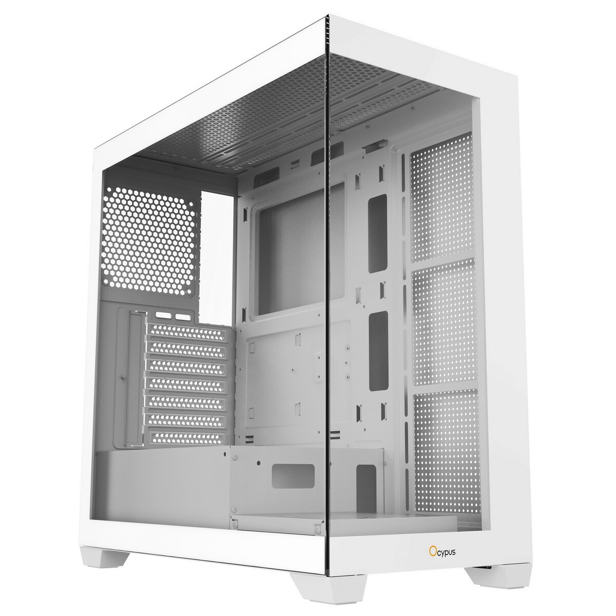 Корпус для ПК Ocypus C72 WH, Middle Tower, ATX, Белый (Gamma-C72-W-HD000XX-GL)