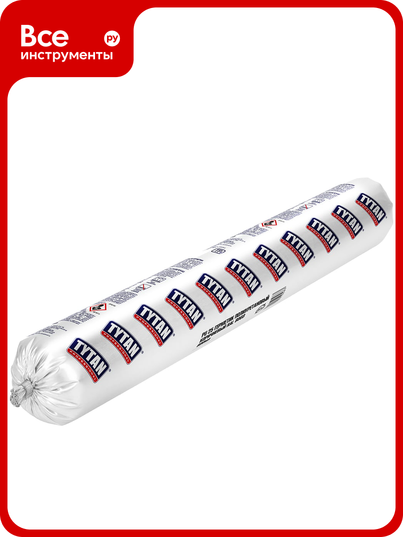 Герметик полиуретановый TYTAN PROFESSIONAL pu 25 коричневый (ral 8017), 600 мл 274988