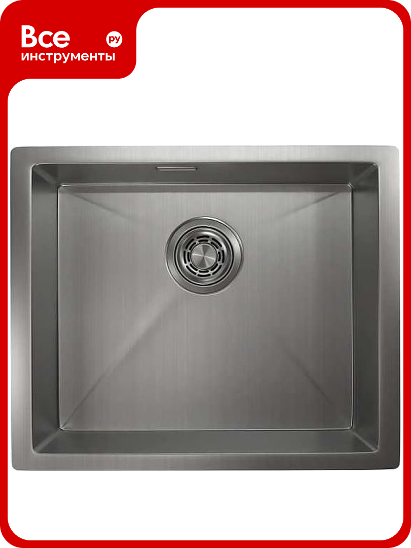 Мойка для кухни GRANULA 5445U, сталь сатин