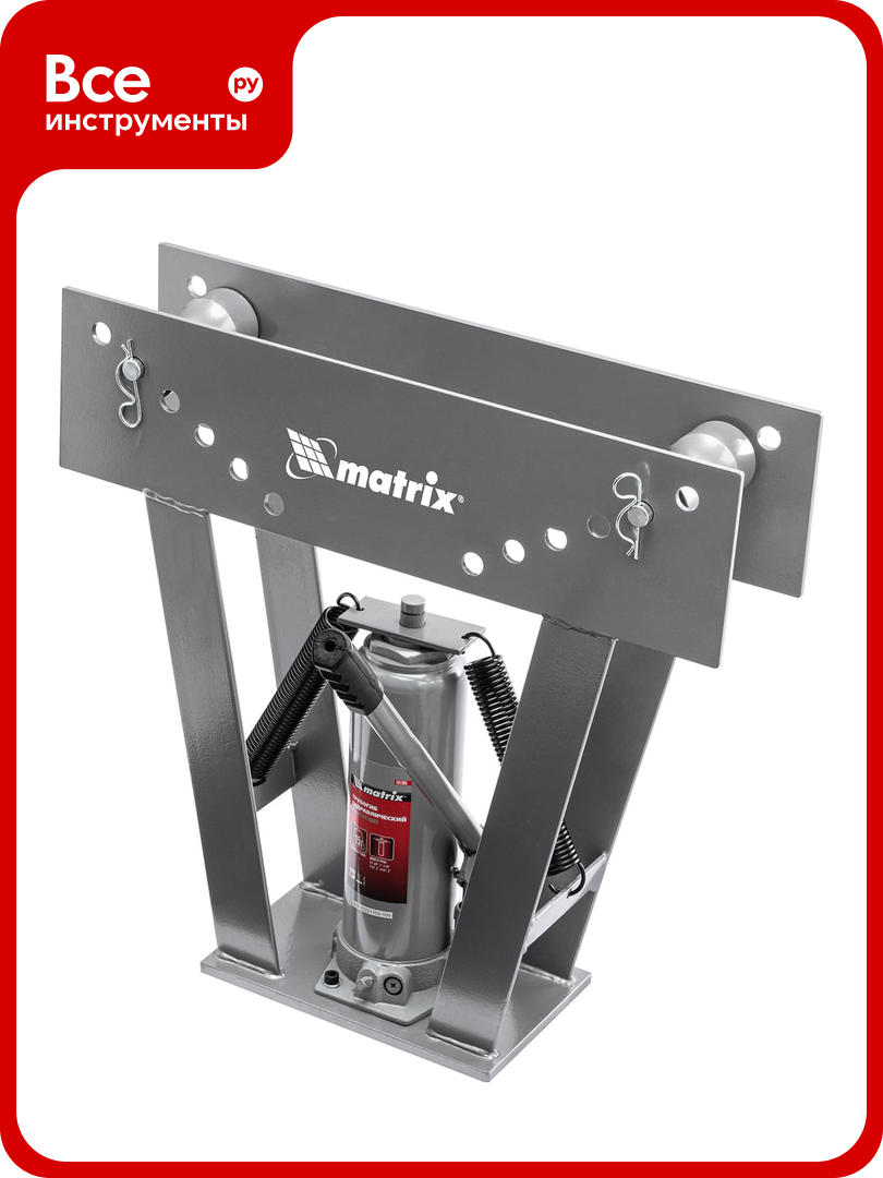 Гидравлический трубогиб с башмаками 1/2"-3", 15т MATRIX 181365