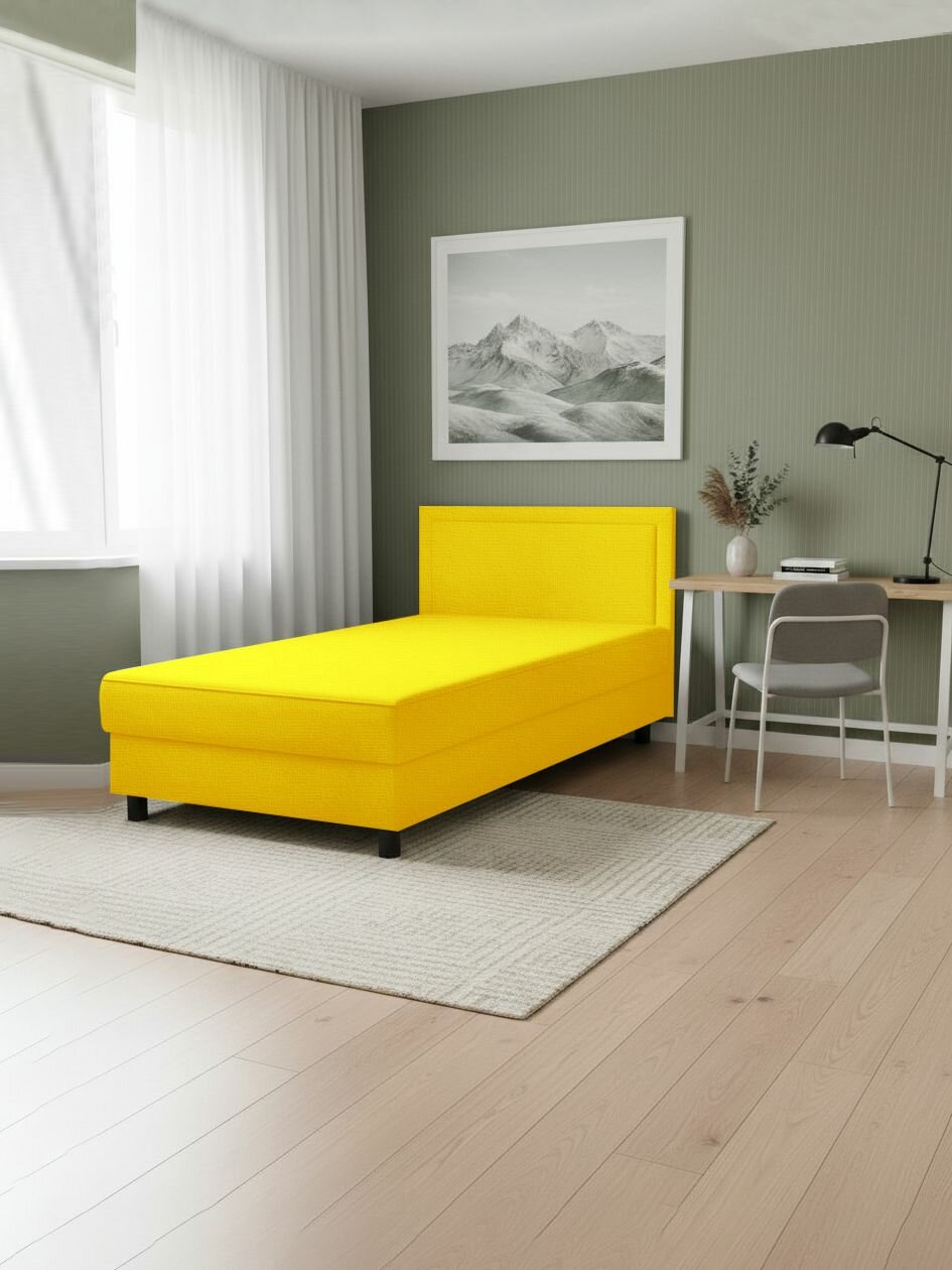 Тахта Прима фокус- мебельная фабрика 140х200х86 см светло-желтый