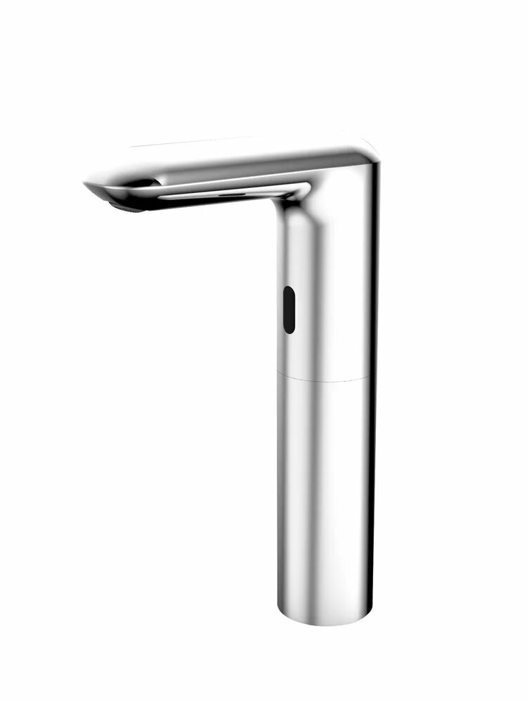 Смеситель для раковины SantiLine Photocell SL-9028 сенсорный, хром, глянцевый, кран для ванной в раковину, из латуни, с функцией экономии расхода, для инвалидов