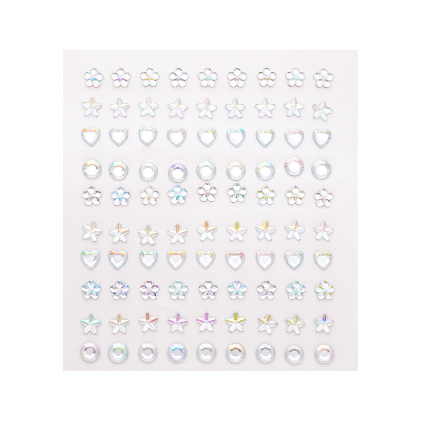 Кристаллы для лица и тела DECO. stars, hearts, circle