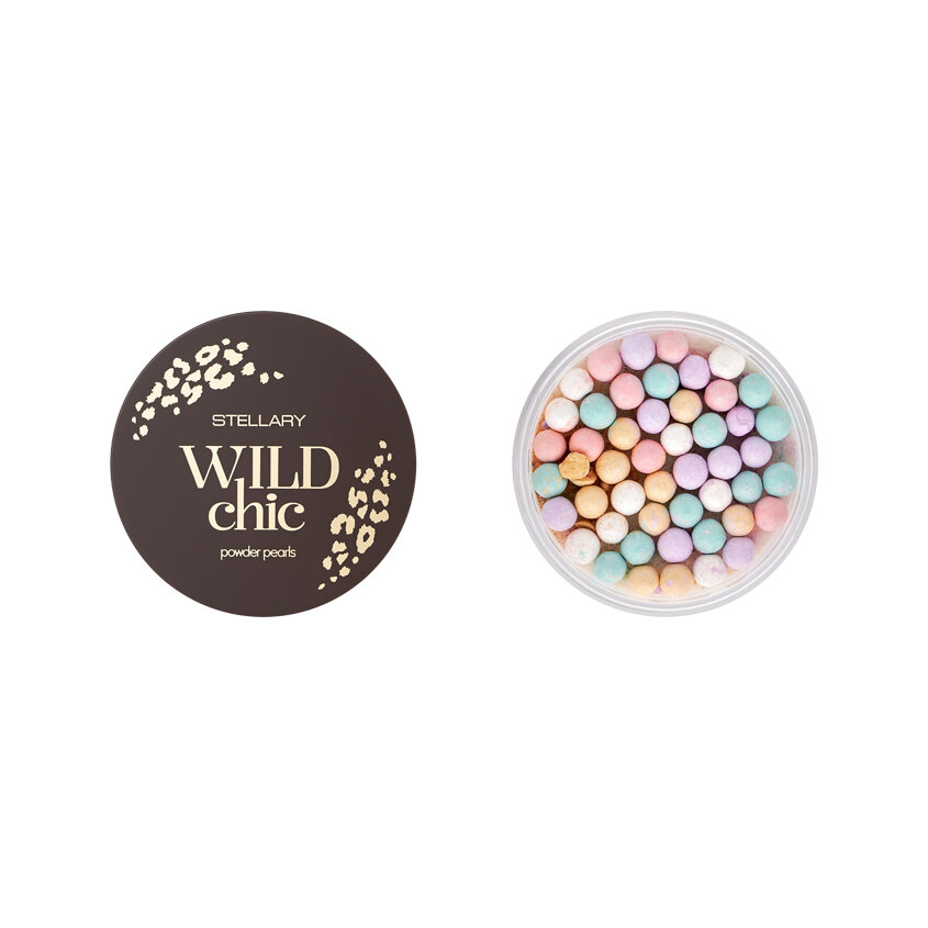 Пудра для лица STELLARY WILD CHIC сияющая в шариках тон 01 Glorious skin