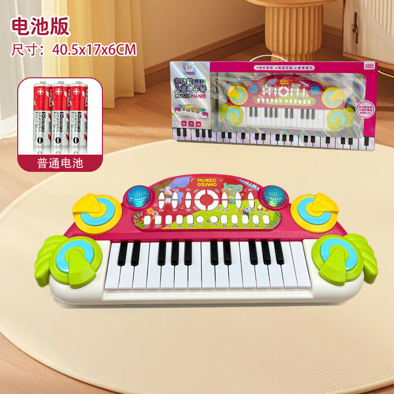 Детская электронная клавиатура для мальчиков, музыкальная игрушка для раннего развития, симулятор маленького пианино для девочек 0-1-3 лет, обучающая игрушка для младенцев