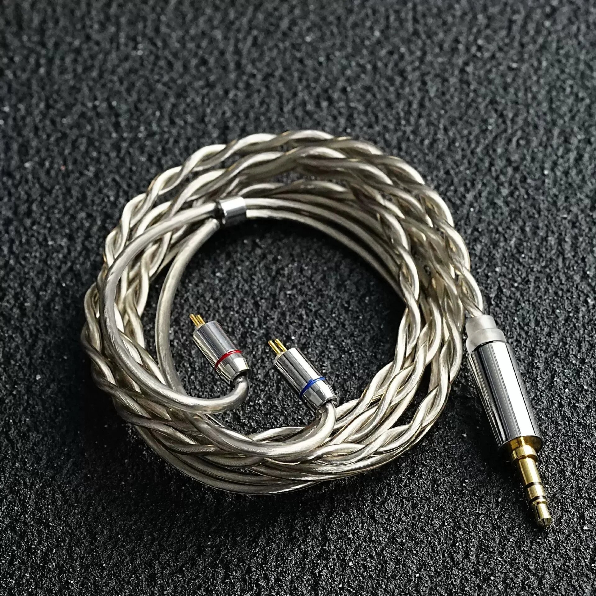 FENGRU 6N коаксиальный кабель серый для наушников AS10 Pro ESX 3.5mm 2Pin 0.78