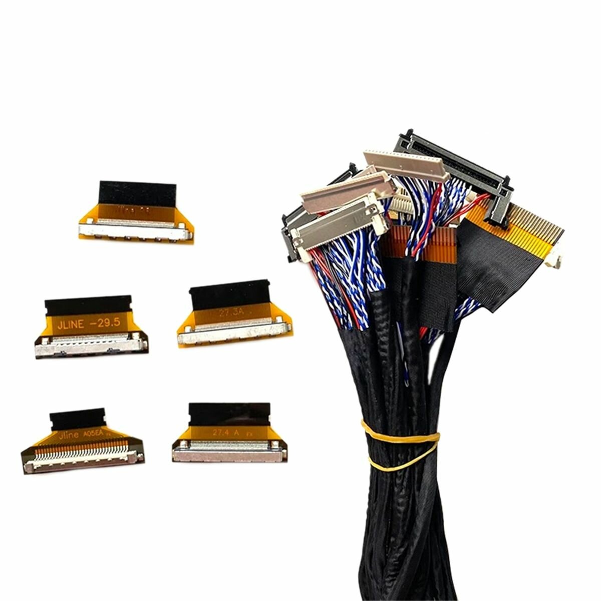 Комплект Экранных Кабелей LVDS, 21 Шт, С Переходником Из 5 Шт