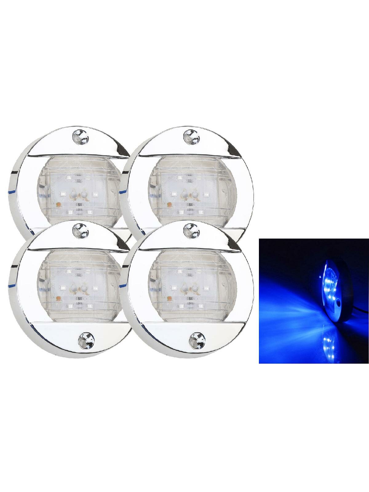 Кормовые светодиодные фонари морских судов, подсветка палубы, внутреннее освещение морской каюты 4x