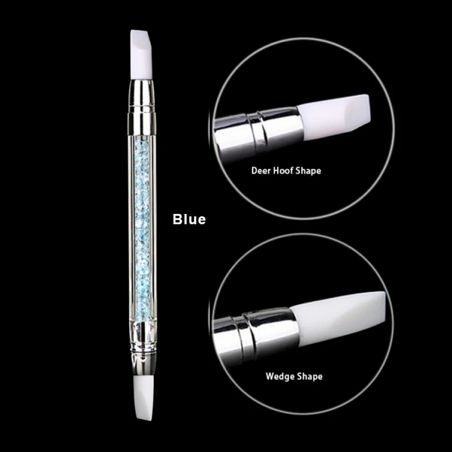 Силиконовая кисть для ногтей Deer Hoof Shape, Blue