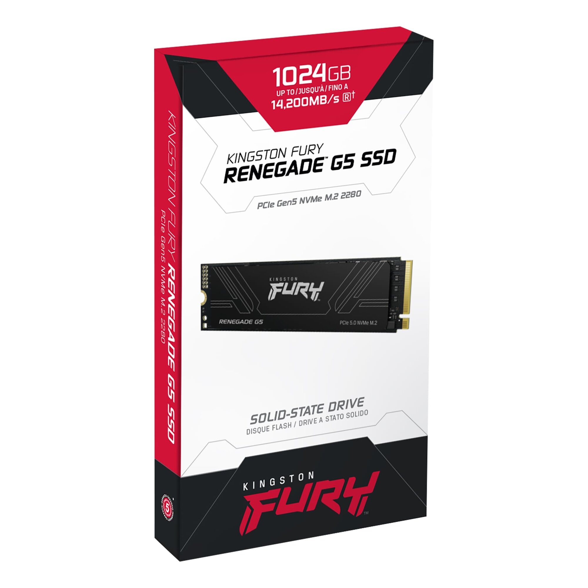 Внутренний SSD-накопитель 4096Gb Kingston Fury Renegade G5 4TB M.2 2280 PCIe NVMe 5.0 x4