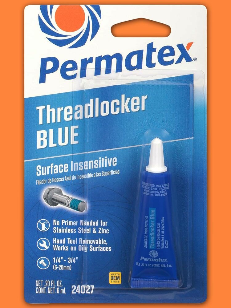 Фиксатор Резьбы Супер Адгезивный PERMATEX 6 мл. 24027 для Замасленных Поверхностей