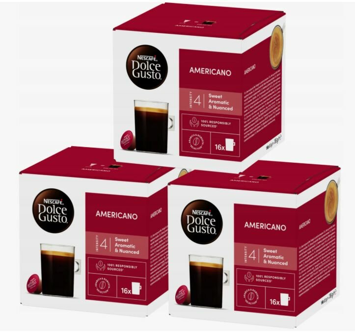 Кофе в капсулах Nescafe Dolce Gusto Americano 3x16 капсул